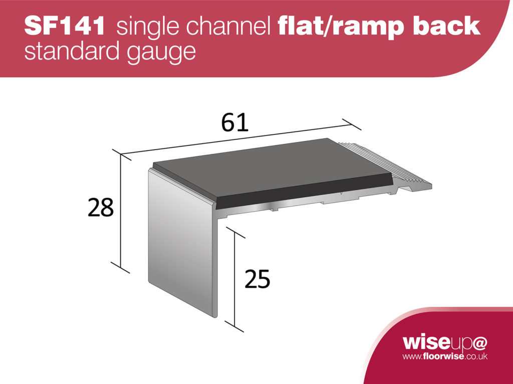 SF141 - Single Channel Flat with Ramp Back - Floorwise