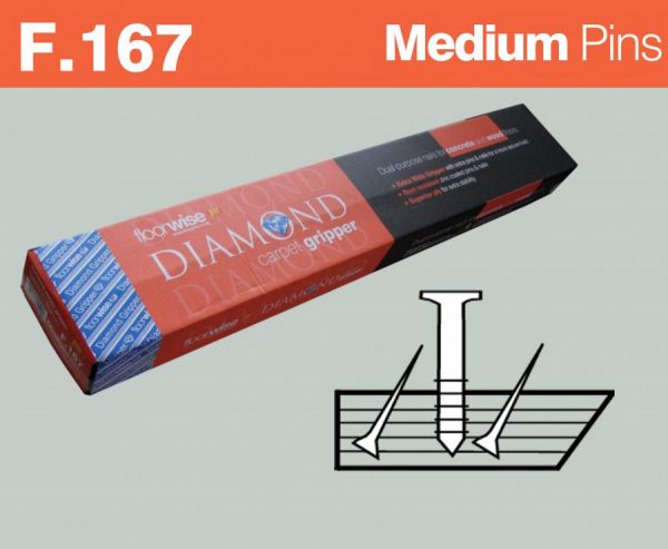 F167 - Diamond Dual Purpose Carpet Gripper Pre-nailed for Concrete and ...