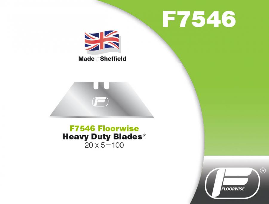F7546 - Heavy Duty Blades - 20 x 5 = 100 | Floorwise