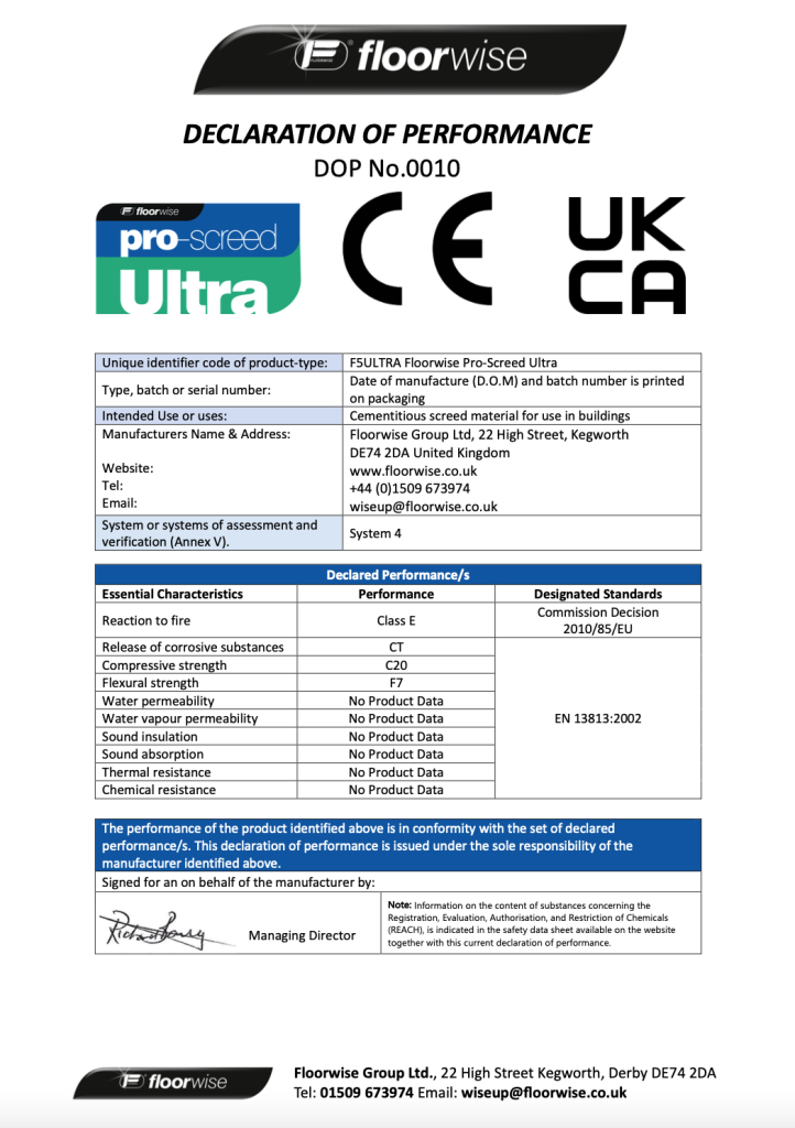 F5ULTRA - Pro-Screed Ultra - Floorwise
